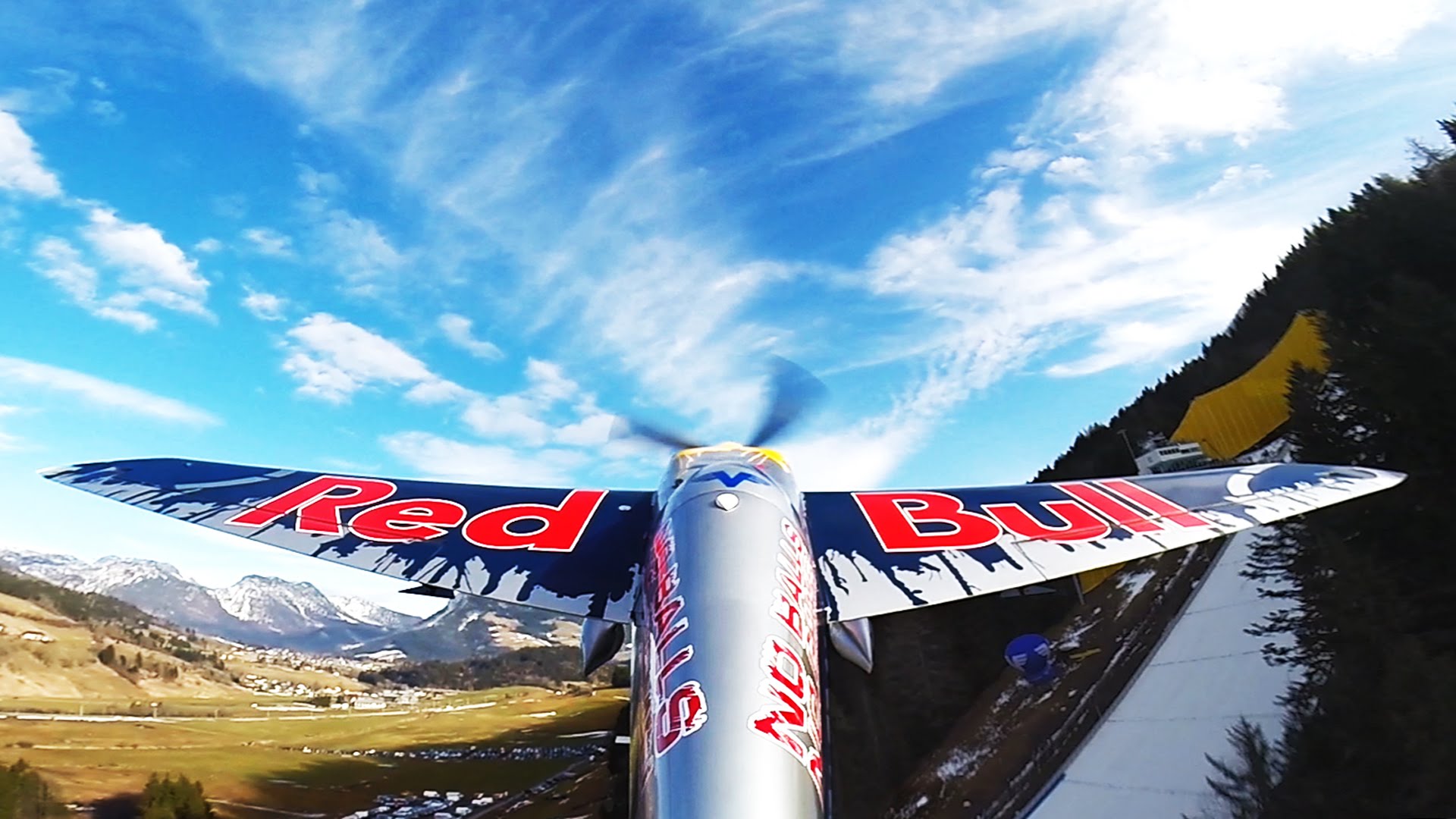 GoPro Video of Red Bull Pilot Hannes Arch Flying Over the Austrian Alps ...