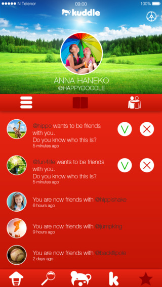 Kuddle, A Photo-Sharing App for Kids and Young Teenagers