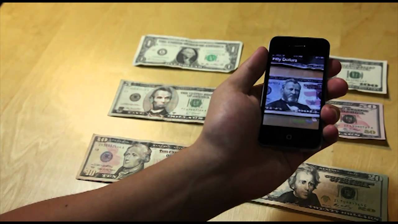 LookTel App Helps the Blind Identify Dollar Denominations