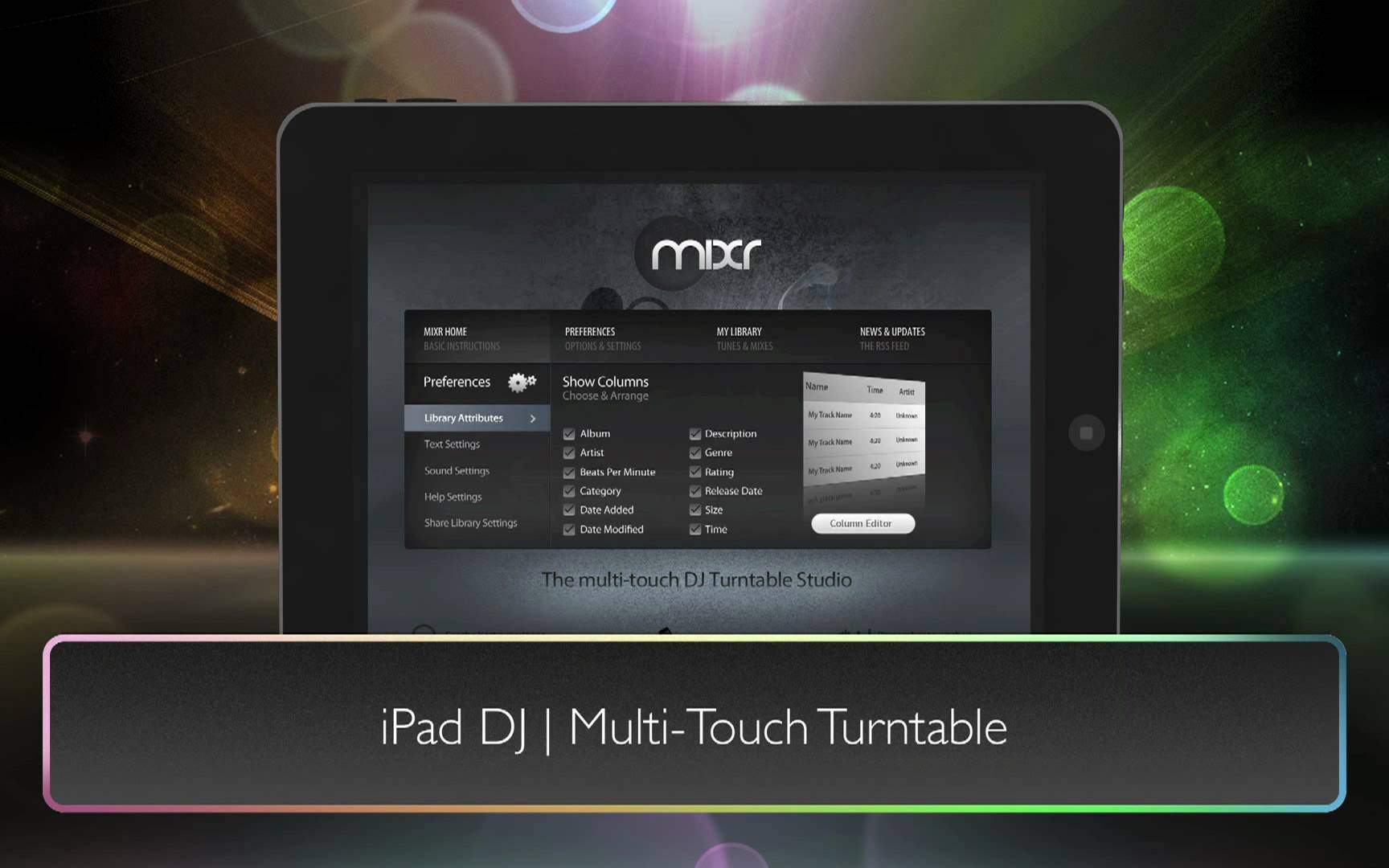 Mixr, A Multi-Touch DJ App For The iPad