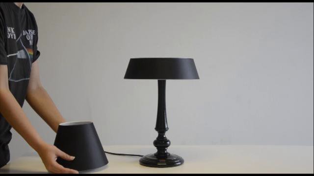 Silhouette Floating Lamp, A Table Lamp with a Levitating Lampshade