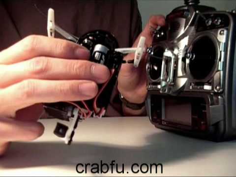 SwashBot, 3 Legged Robot Made Using a R/C Helicopter