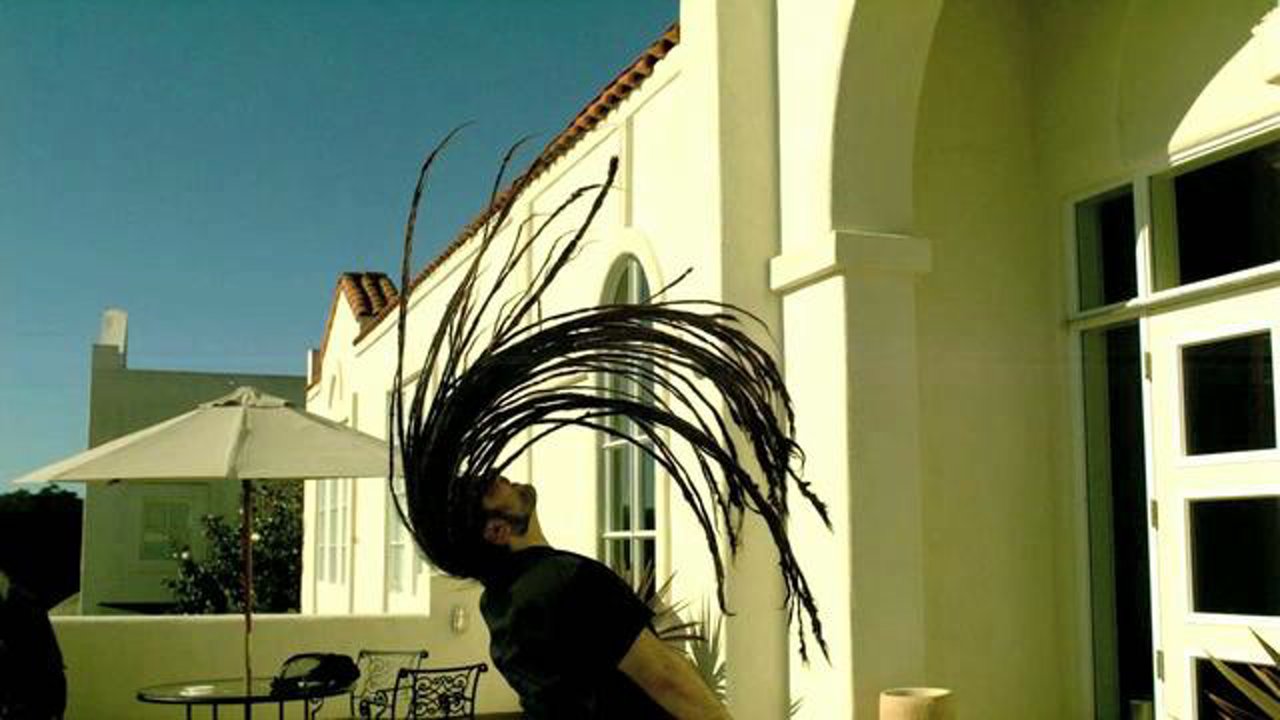 T.bias Flipping Dreadlocks In Super Slow Motion