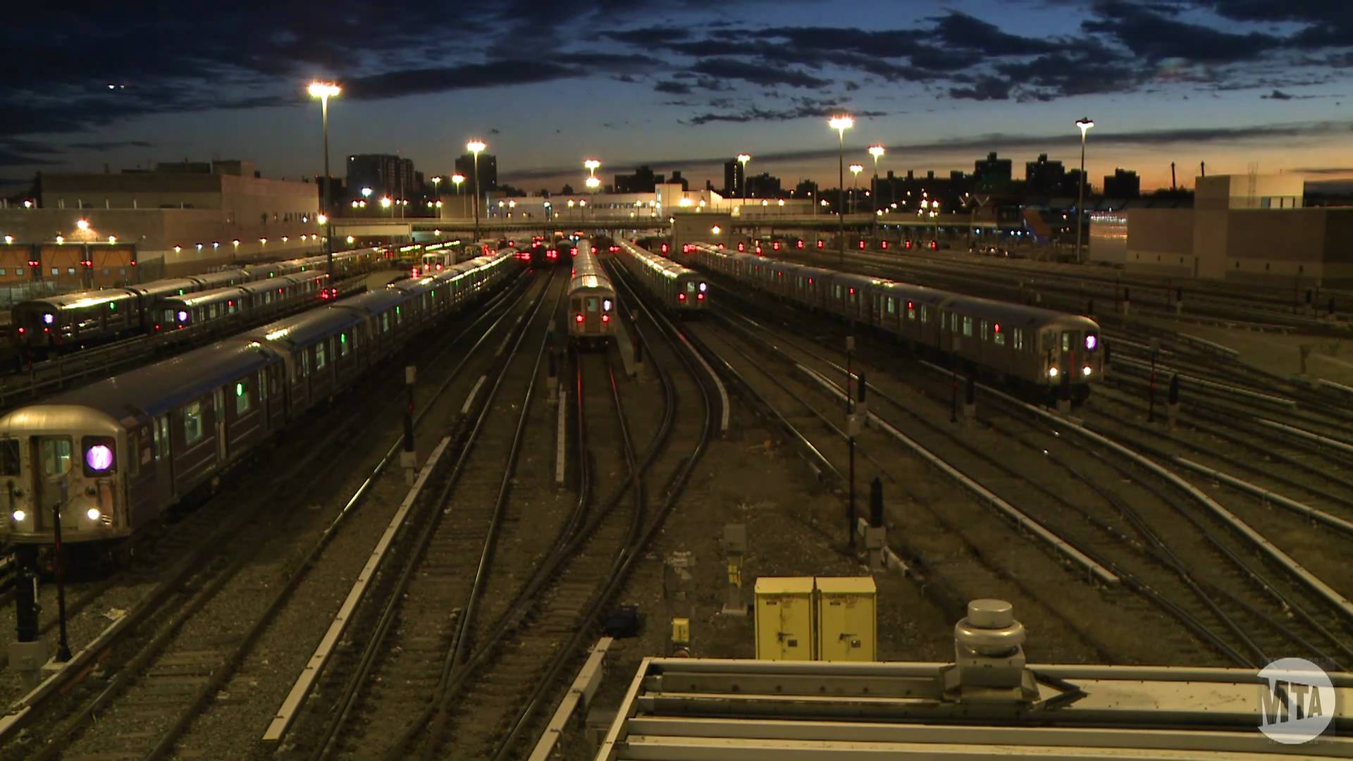 Timelapse Video of the Corona Subway Yard in Queens