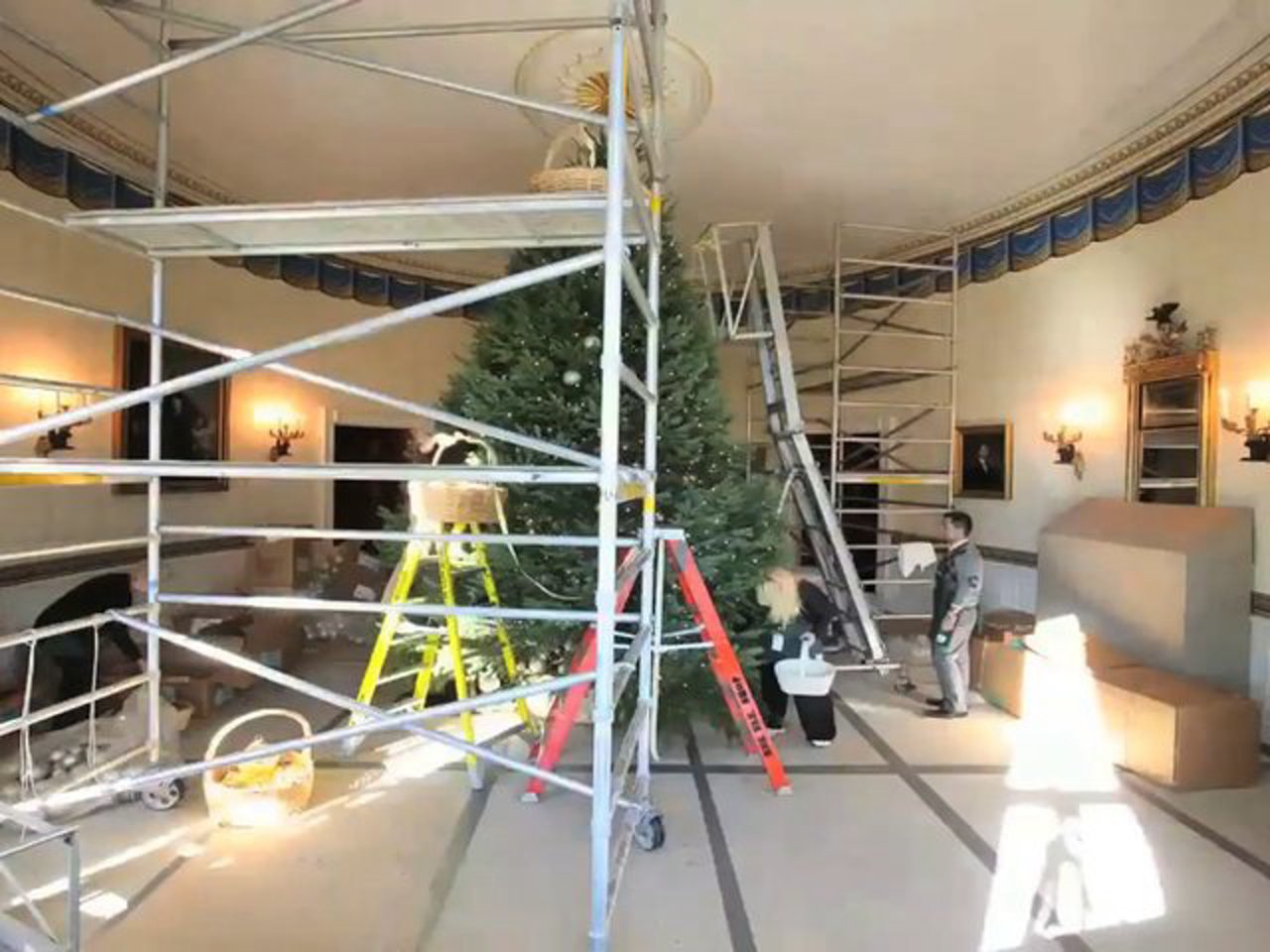 Time-Lapse Video Of The White House Christmas Tree