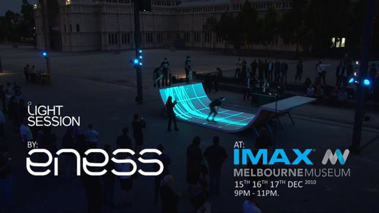 TRON Legacy Themed Skateboarding Half-Pipe by ENESS
