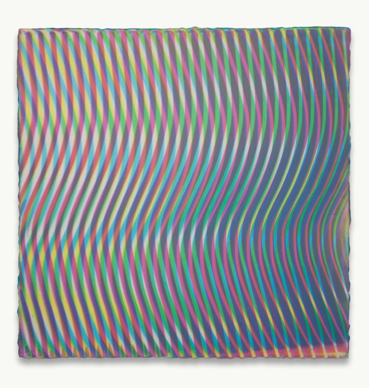 Eye-Popping Moiré Pattern Paintings by Anoka Faruqee