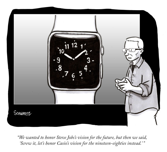 The New Yorker Cartoon Makes Fun of the New Apple Watch