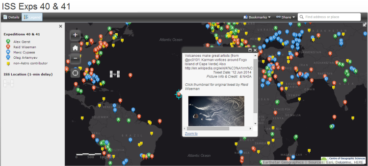 An Interactive Map of Images Captured by Astronauts From Expeditions 40 ...