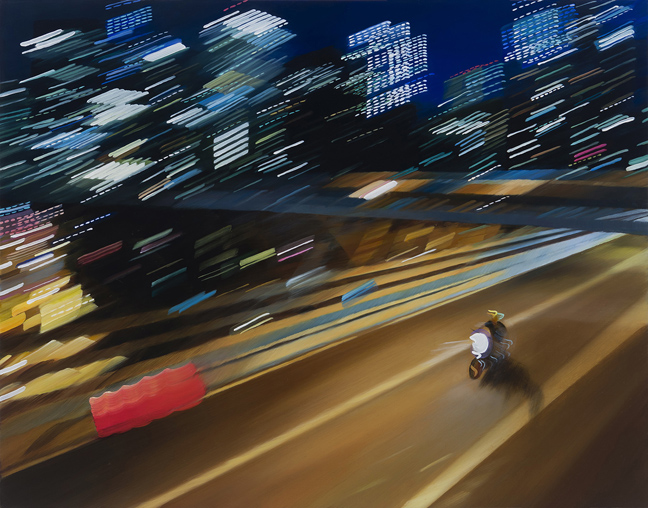 Distorted Paintings of Urban Nightlife That Resemble Night Photography