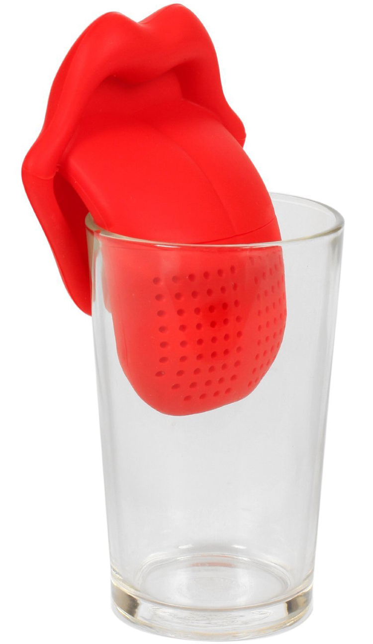A Silicone Tea Infuser Shaped Like a Human Tongue