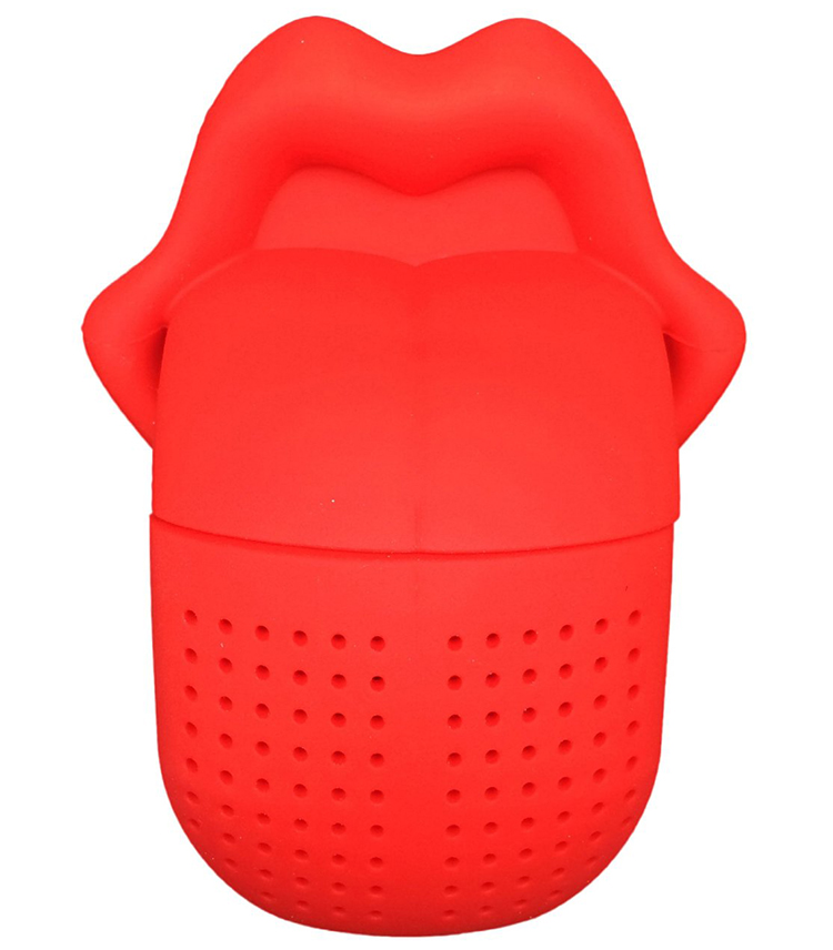 A Silicone Tea Infuser Shaped Like a Human Tongue