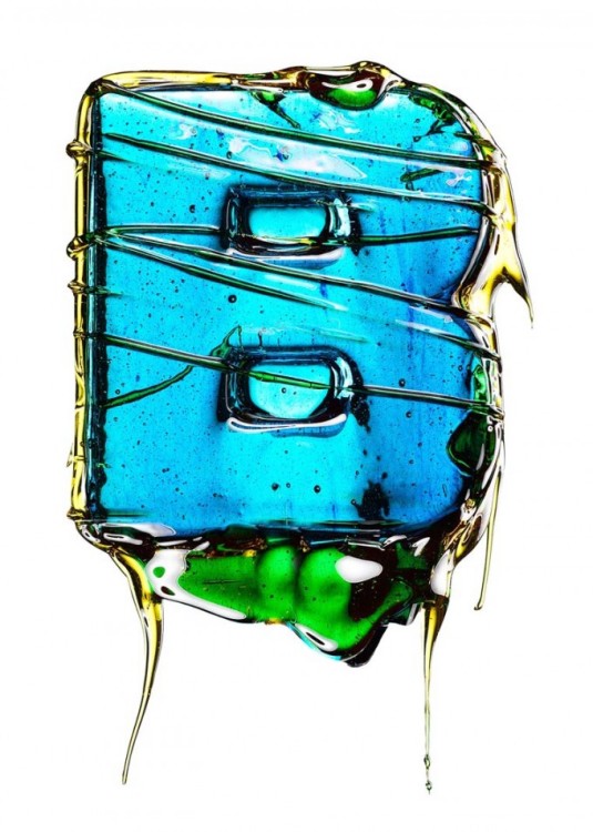 'Eat Me', Brightly Colored Letters Made of Hard Candy by Massimo Gammacurta
