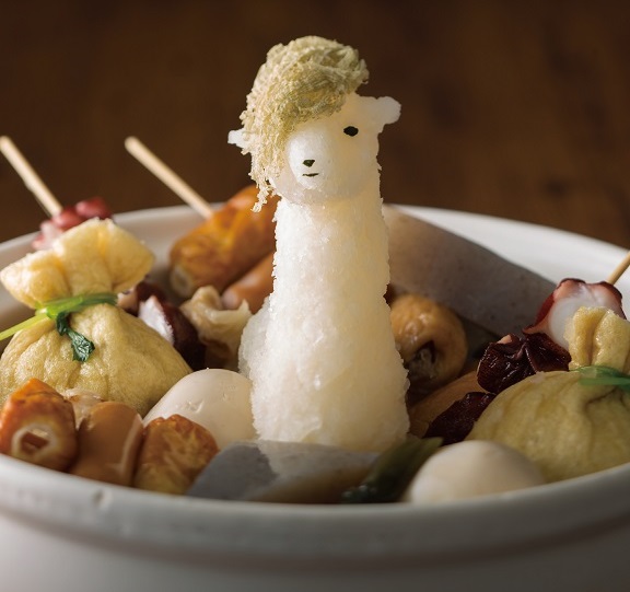 Cute Sculptures of Animals Made Out of Grated Daikon Radishes