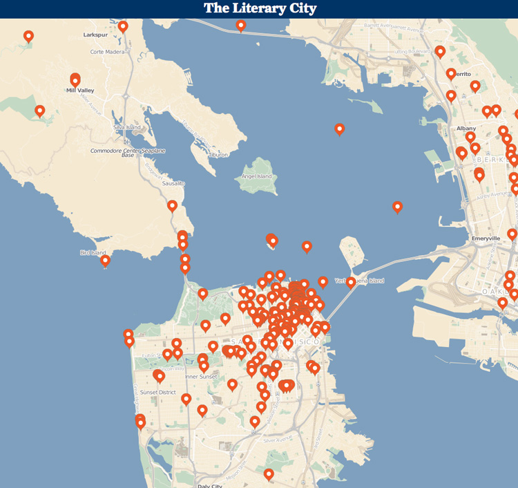 An Interactive Literary Map of the San Francisco Bay Area