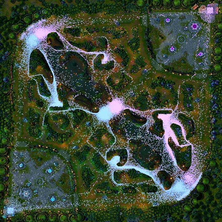 A Fascinating Look at the Positions of Players in 10,000 Matches of the ...