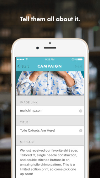 MailChimp Snap, An App for Creating and Sending Photo-Based Email Campaigns