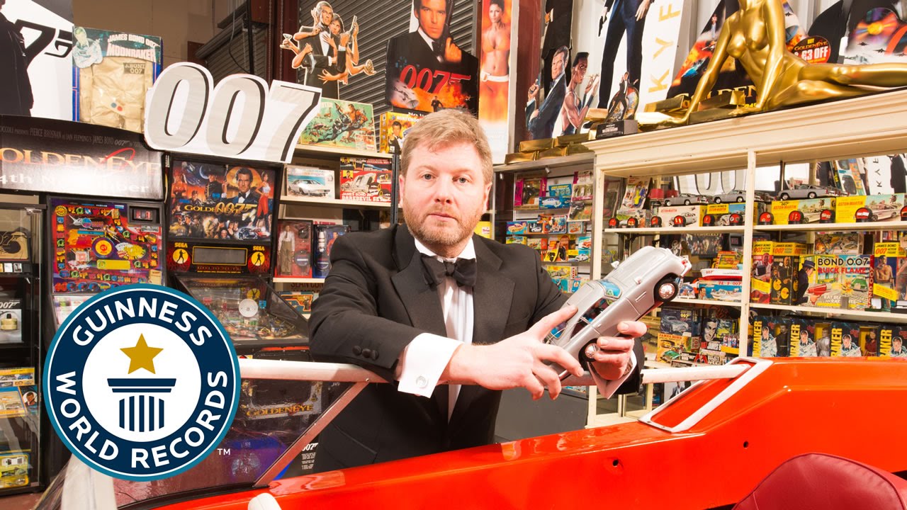 Man Sets Guinness World Record for Largest Collection of James Bond ...