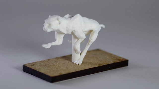 Stop-Motion Animation of a 3D-Printed Mountain Lion Running