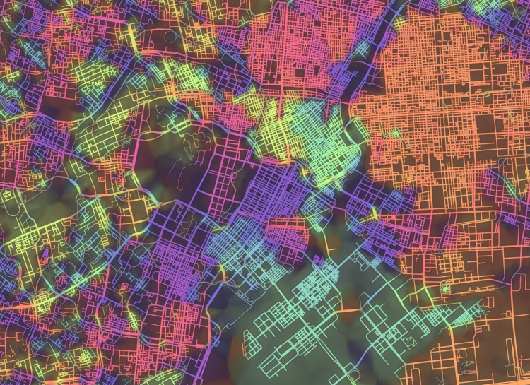 Beautiful City Maps That Use Color to Visualize the Orientation of ...