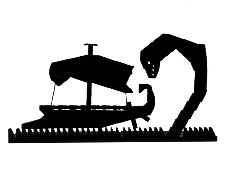 LEGO Shadow Sculptures Inspired by Greek Mythology