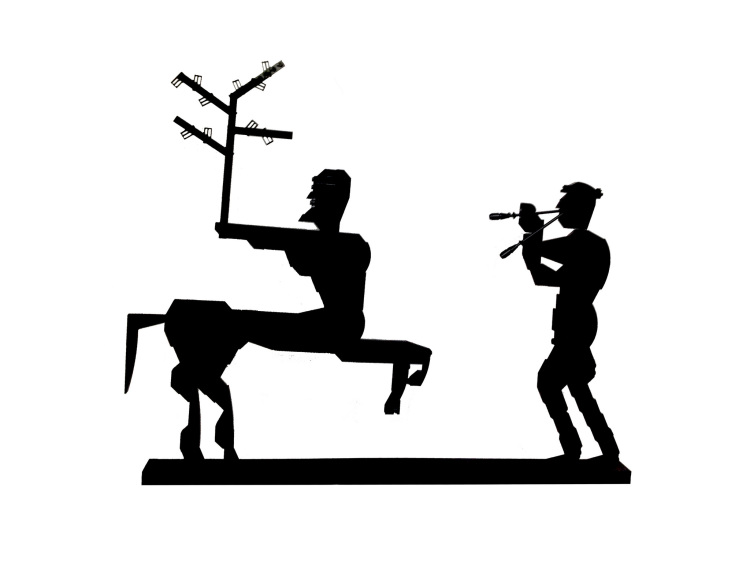 LEGO Shadow Sculptures Inspired by Greek Mythology