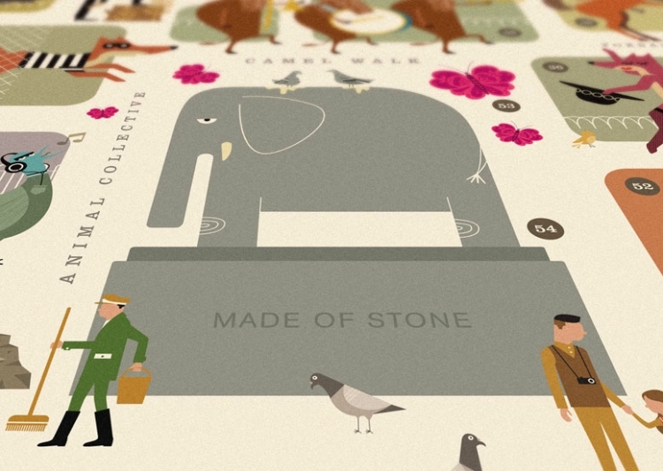 ‘Rock and Roll Zoo’, Illustrations Featuring Literal Interpretations of ...