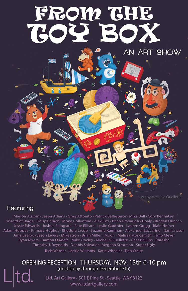 From the Toy Box, A Group Art Show Portraying the Artists' Favorite ...