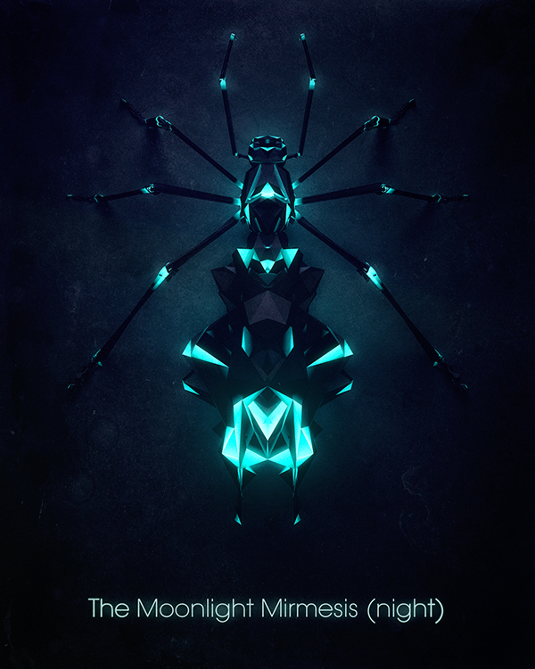Artist Imagines the Geometric Insects of a Polygonal Planet in Digital ...
