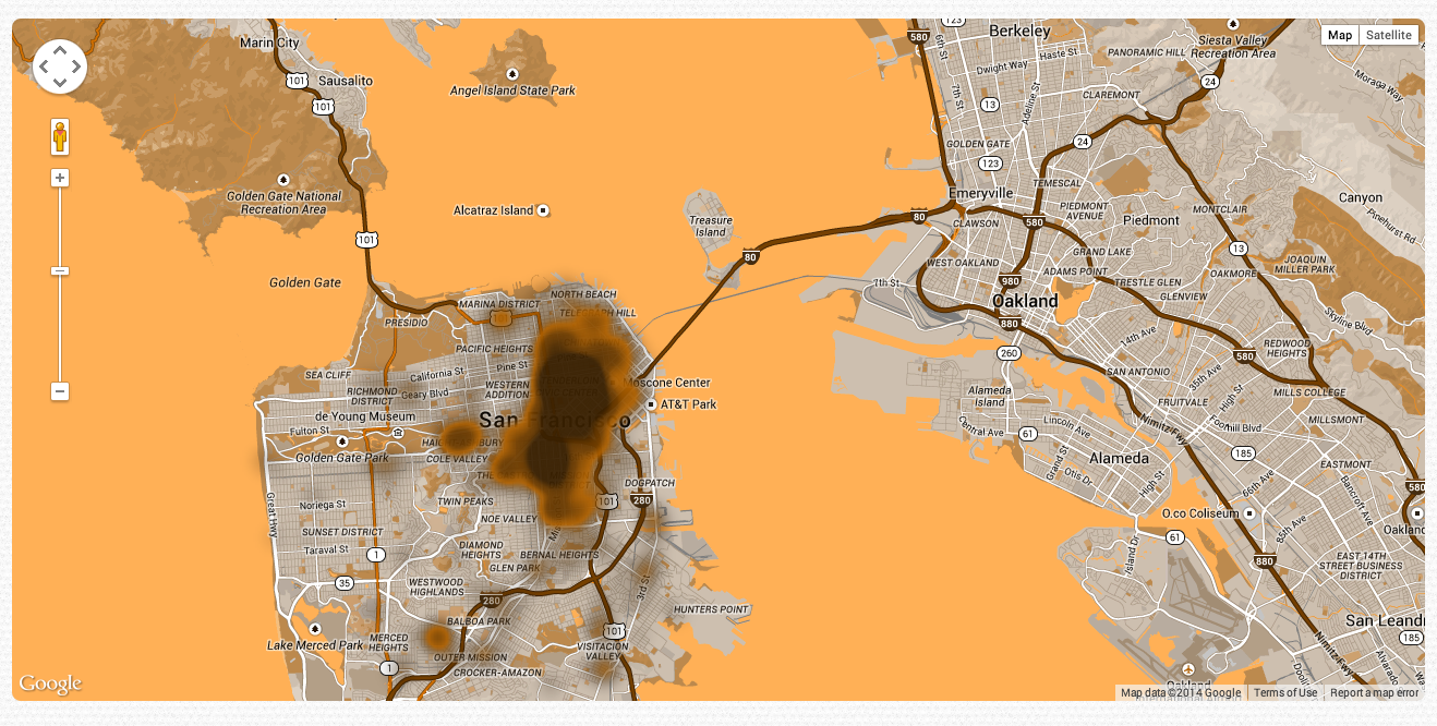 (Human) Wasteland, A Map That Tracks Incidents of Human Poop in Public ...