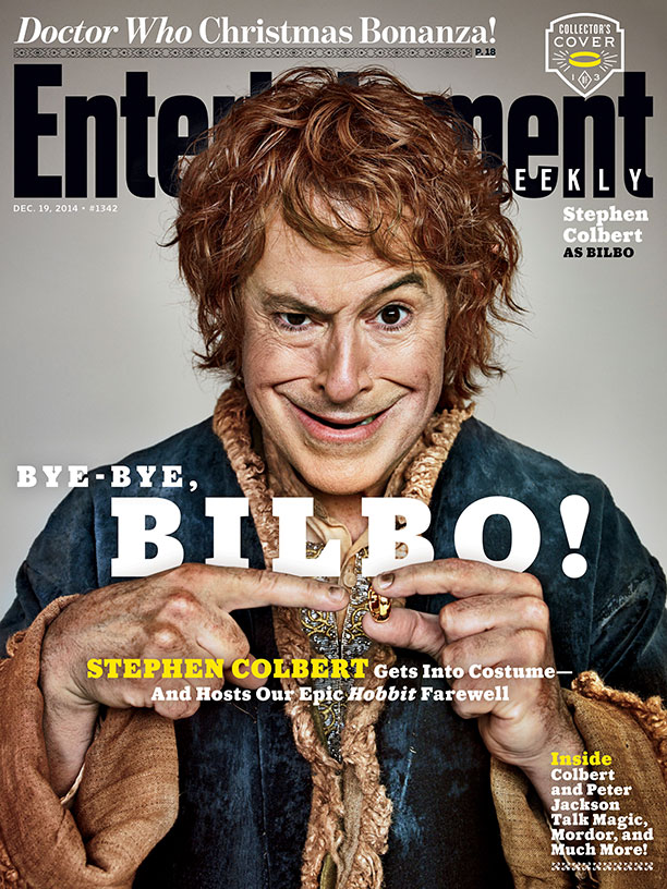 Stephen Colbert Dresses as Bilbo, Legolas, & Gandalf From 'The Hobbit ...