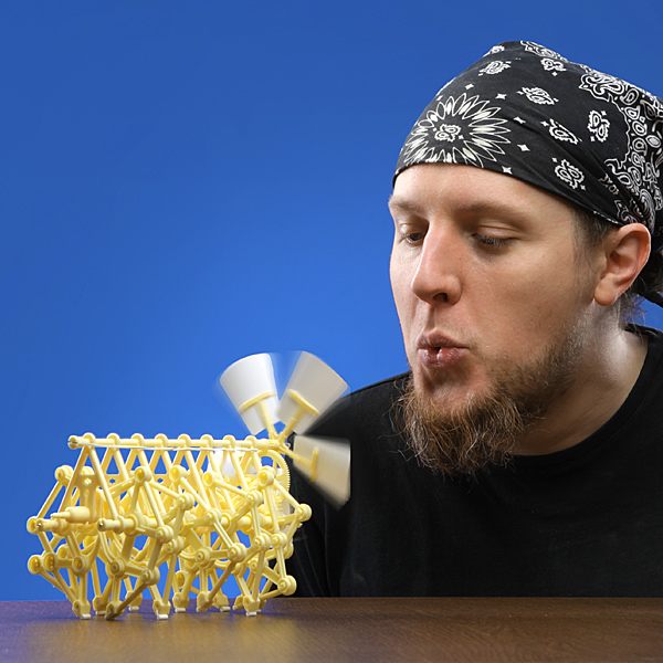 Wind-Powered Strandbeest Kinetic Sculpture Model Kits by ThinkGeek
