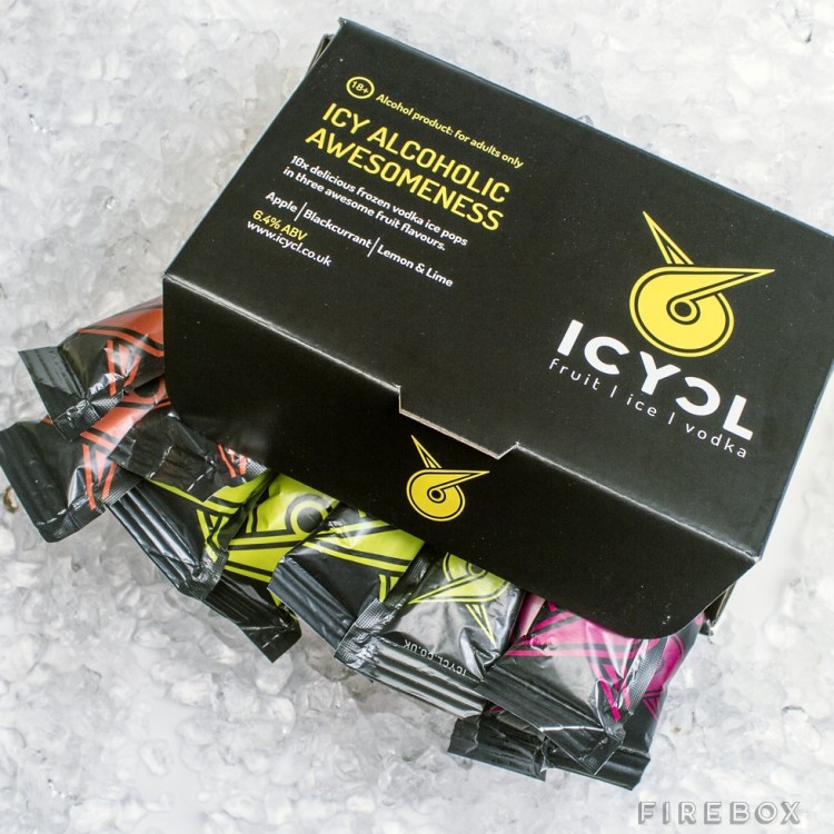 Icycl, A Convenient Frozen Fruit-Flavored Ice Pop Made With Vodka