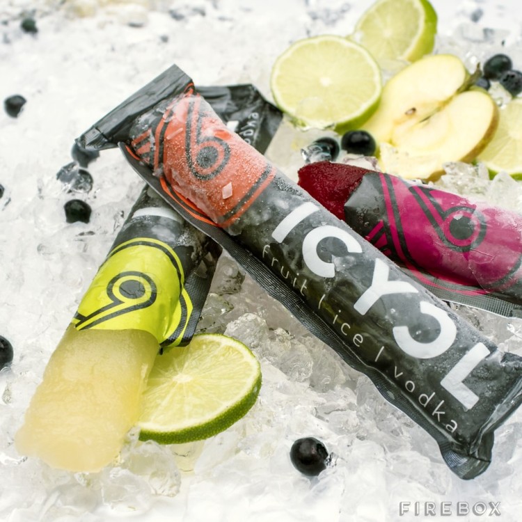 Icycl, A Convenient Frozen Fruit-Flavored Ice Pop Made With Vodka