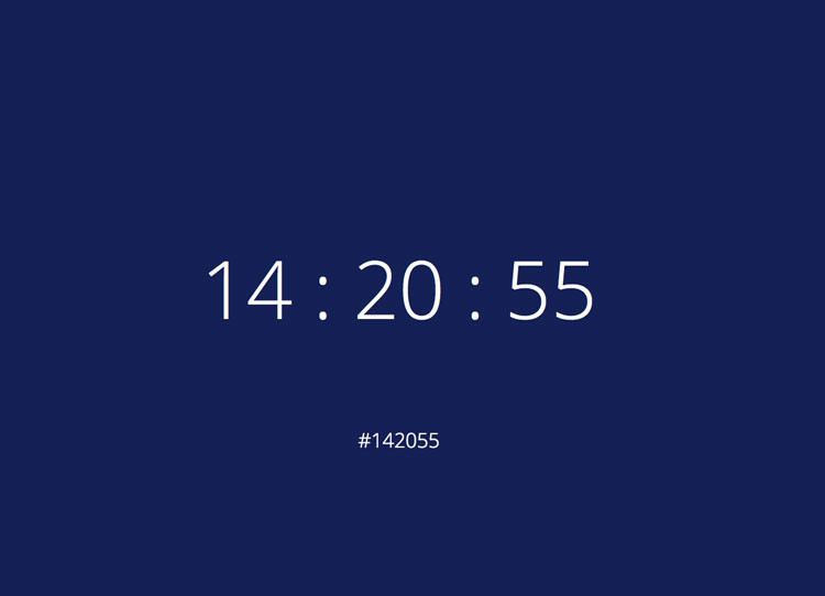 A Clock Web App That Translates the Current Time Into the Corresponding ...