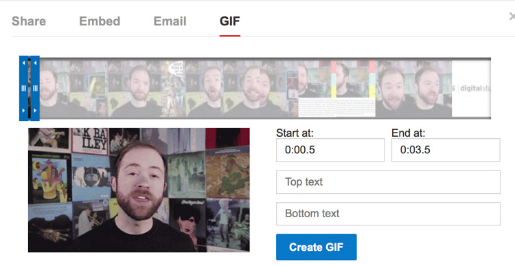 YouTube Adds Instant Animated GIF Creation to Select Video Channels
