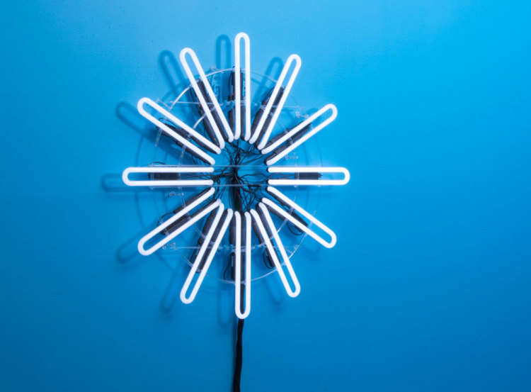 'Gyroscopic Illuminated Figure', A Circular Neon Sign That Looks Like ...