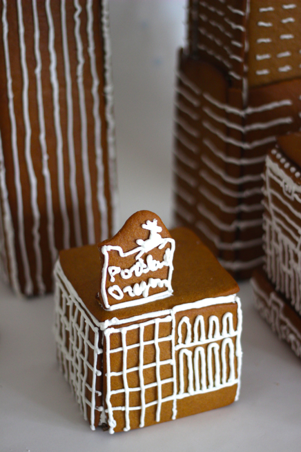 Iconic Buildings of Portland, Oregon Modeled in Gingerbread