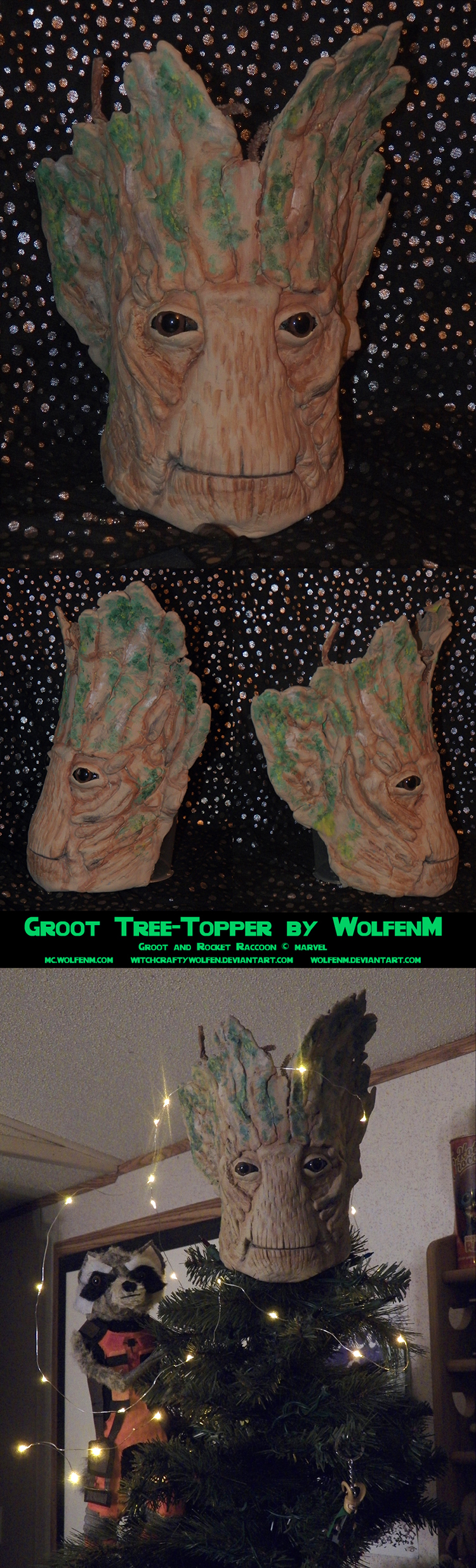 Custom Groot Tree Topper That Turns an Ordinary Christmas Tree Into the ...