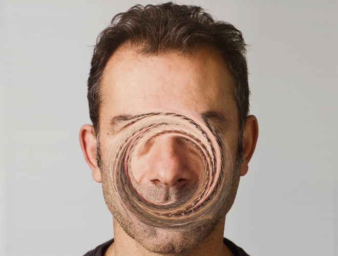 Wonderfully Distorted Sculptures Created From Cut Portrait Photos