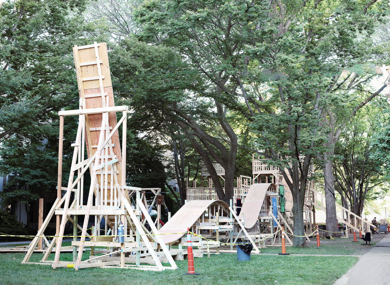 MIT Students Build a Wooden Roller Coaster by Hand for Incoming Freshmen