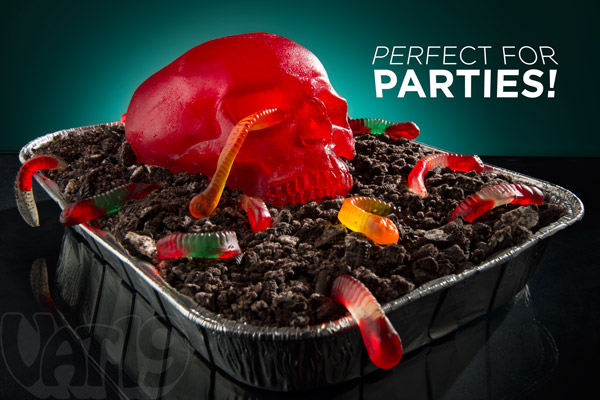 Delicious Five-Pound Gummy Skulls Made in the Shape of a Bony Cranium