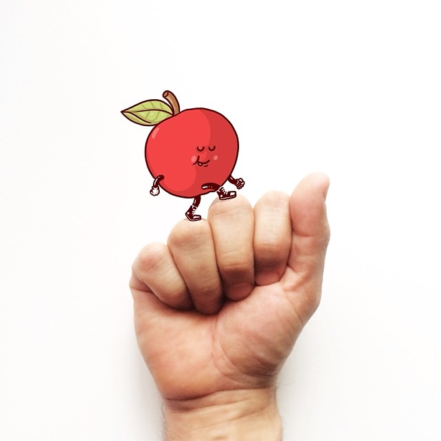 Adorable Character Drawings for the American Sign Language Alphabet