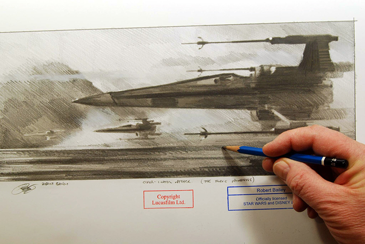Amazing X-Wing Drawings Based on 'Star Wars: The Force Awakens' by ...