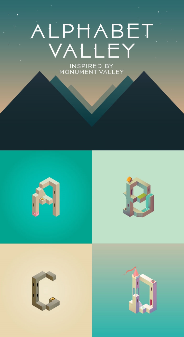 Alphabet Valley, An Illustrated Alphabet Inspired by the Design of the ...