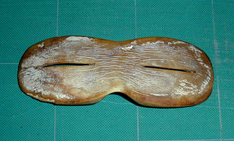 Inventive Slitted Snow Goggles Made of Wood by the Iñupiat People of Alaska