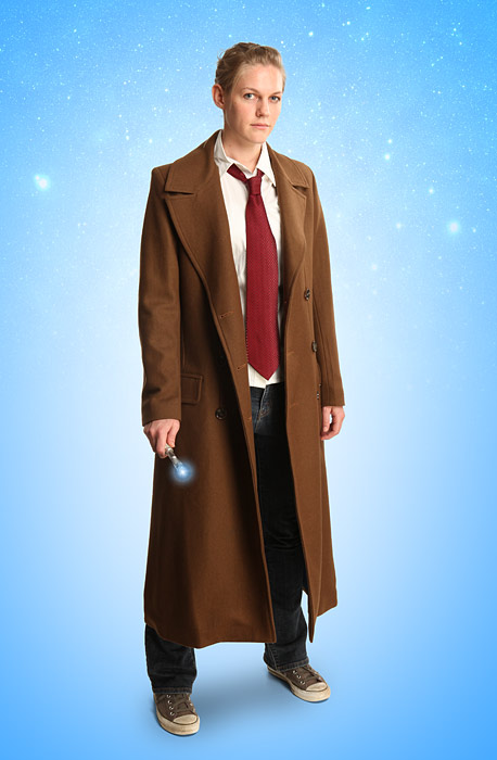 A Female Version of the Iconic Long Coat Worn by the Tenth Doctor in ...