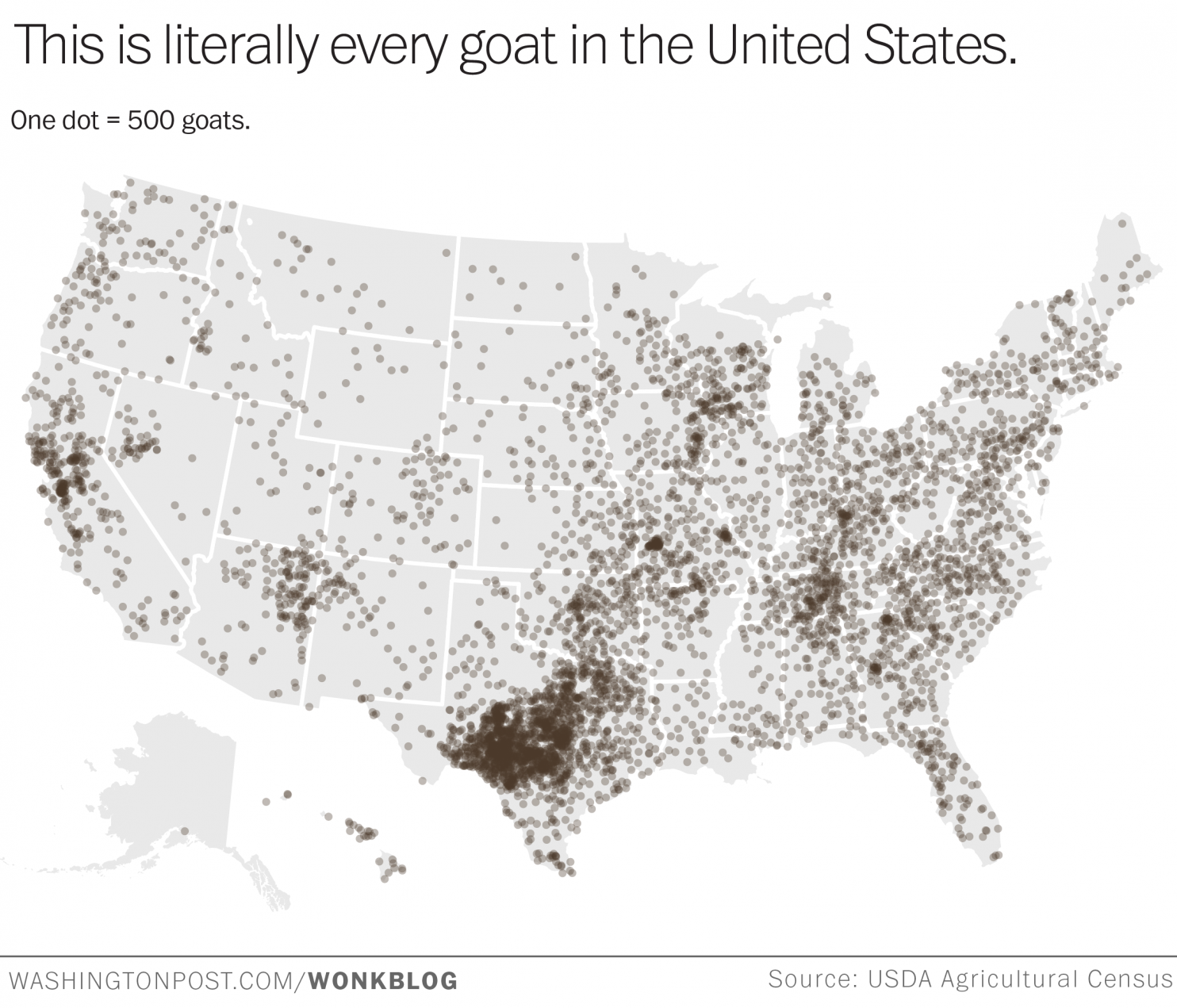 Maps Highlighting the Distribution of All 2.6 Million Goats Living in ...