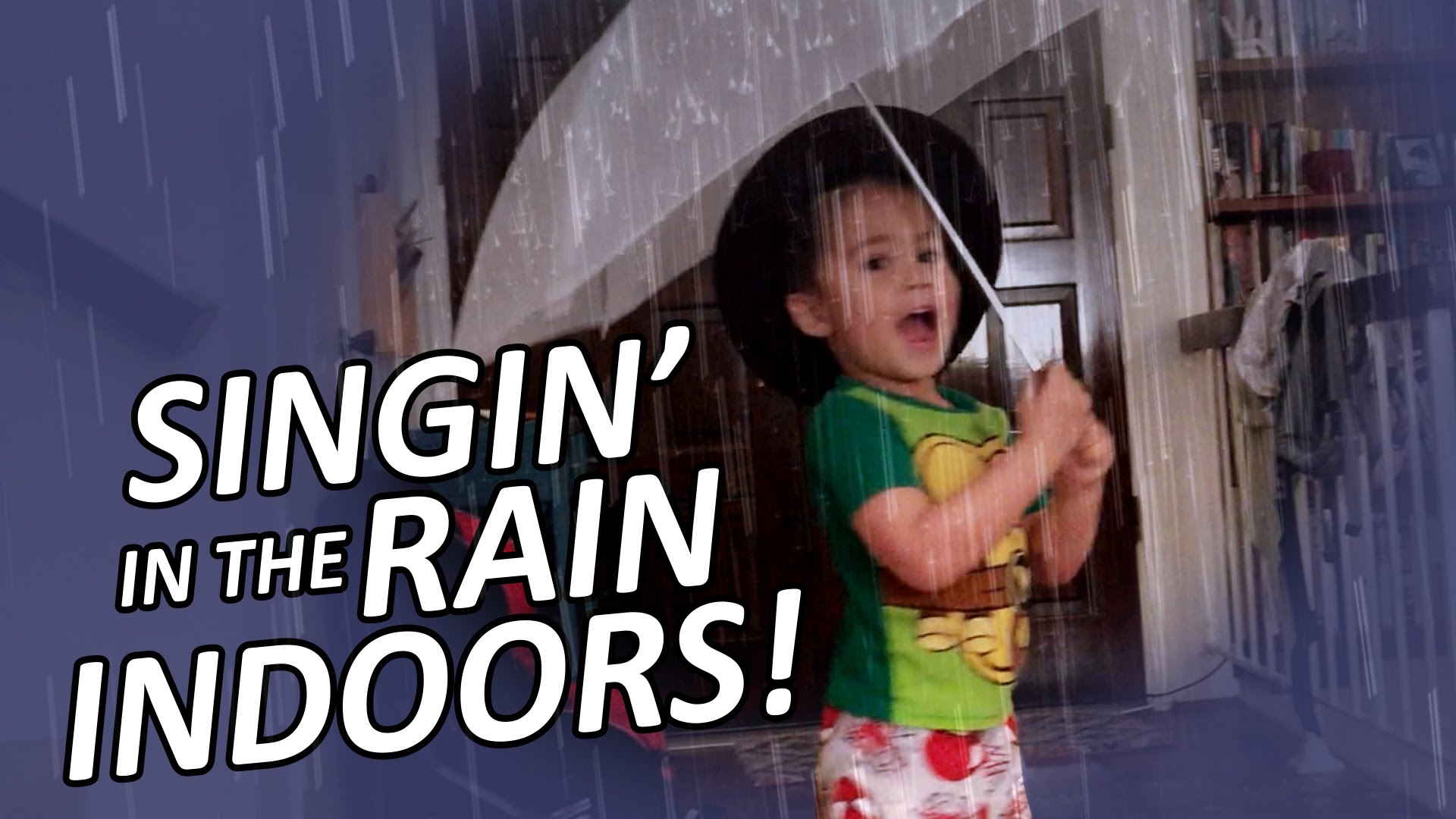 Action Movie Kid Acting Out a Stormy Scene From 'Singin' in the Rain ...