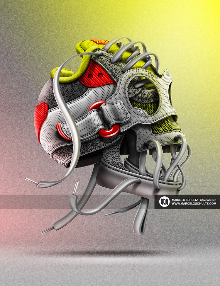 Artist Marcelo Schultz Designs Beautiful Skulls Using Textures and ...